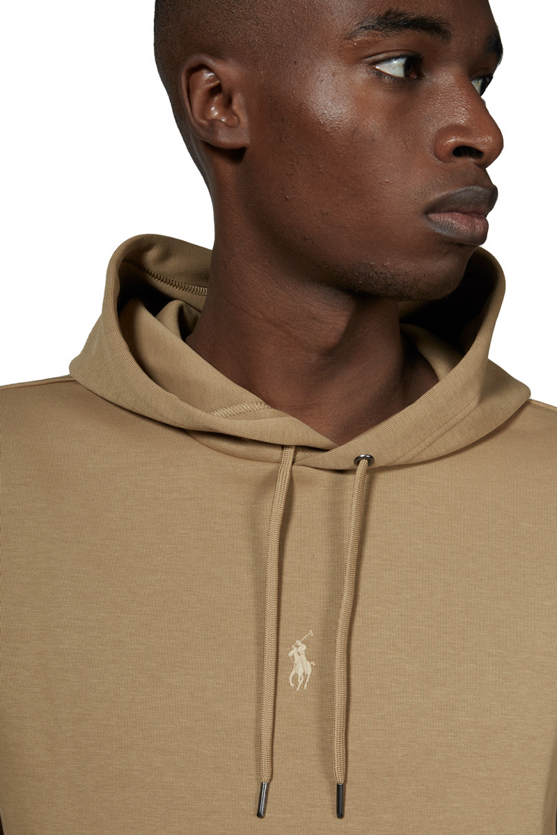 Sweatshirt capuche marron